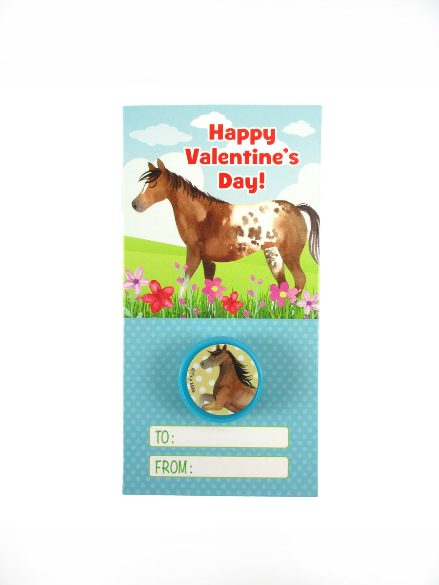 Horse Valentine's Day Cards with Stampers for Classroom Exchange – Tiny ...