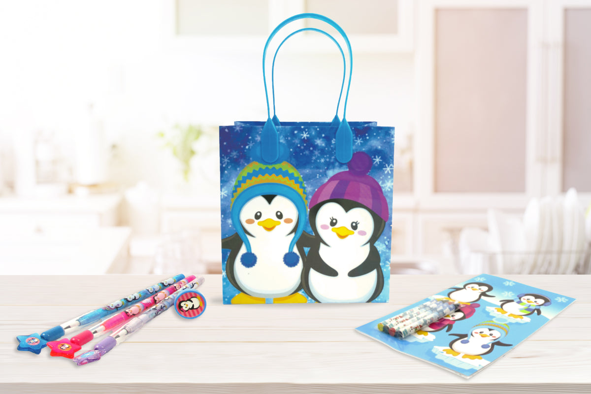 Penguins Party Favor Treat Bags - Set of 6 or 12 – Tiny Mills®