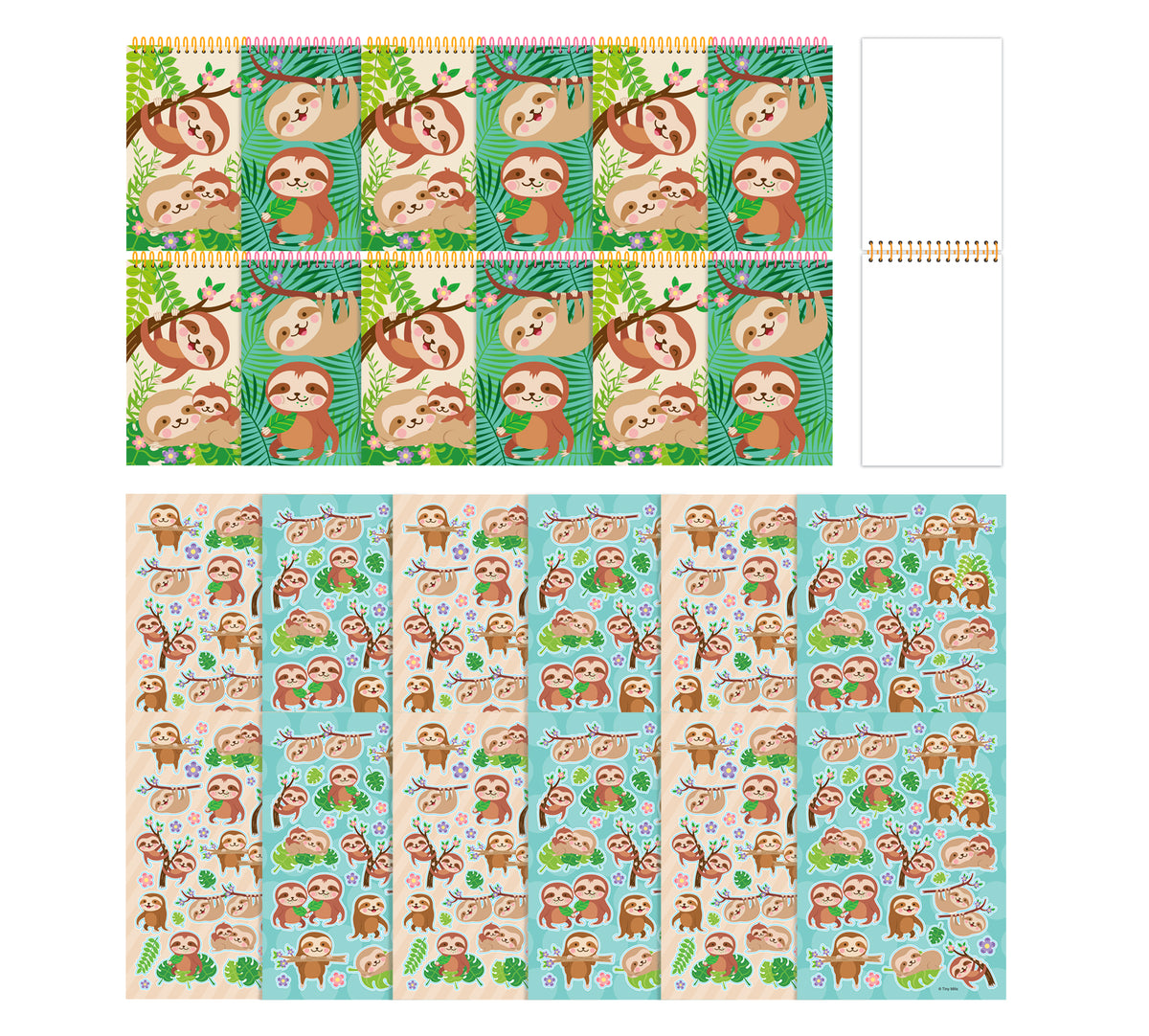 Sloth Party Favor Bundle for 12 Kids – Tiny Mills®