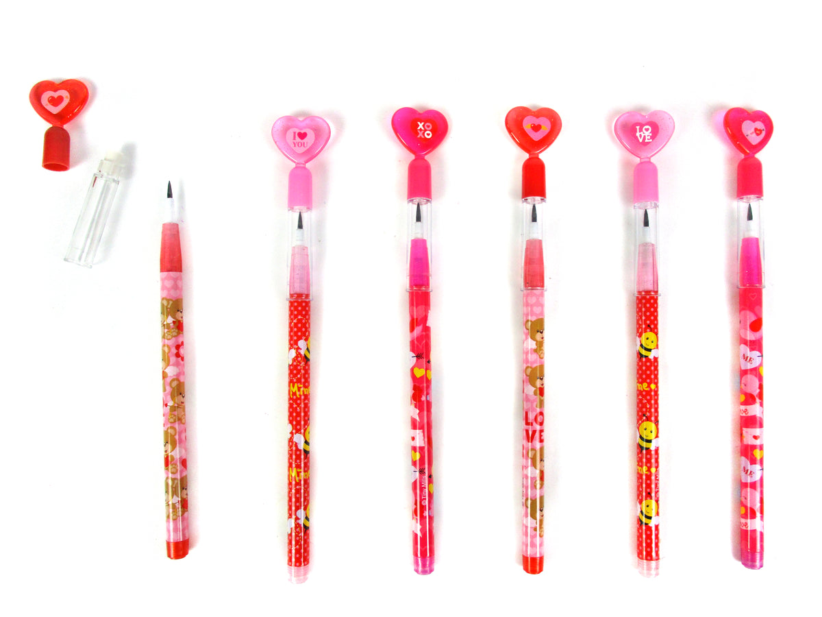 Valentine's Day Stackable Point Pencils - Set of 6 – Tiny Mills®