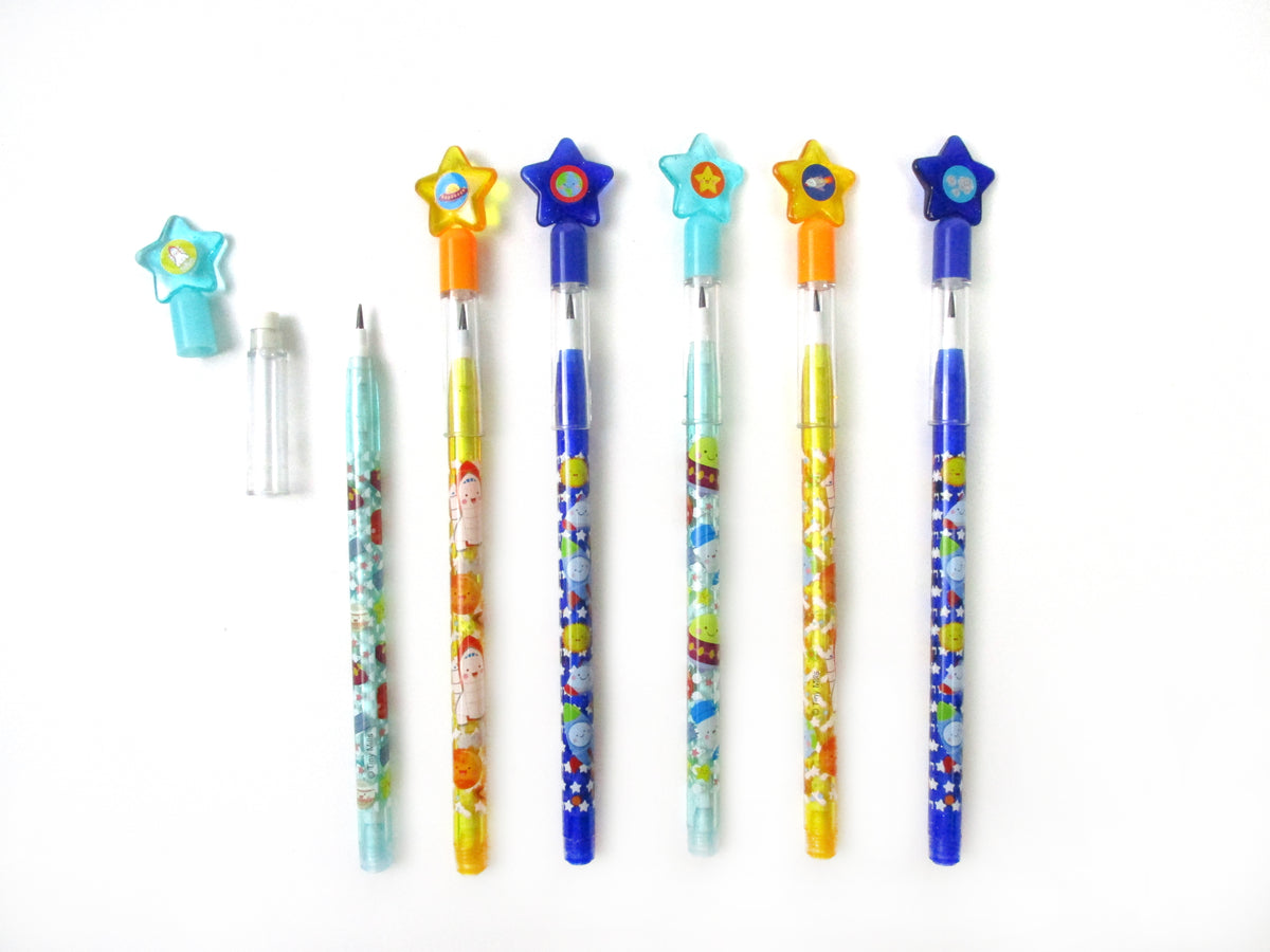 Outer Space Rocket Multi Point Pencils – Tiny Mills®