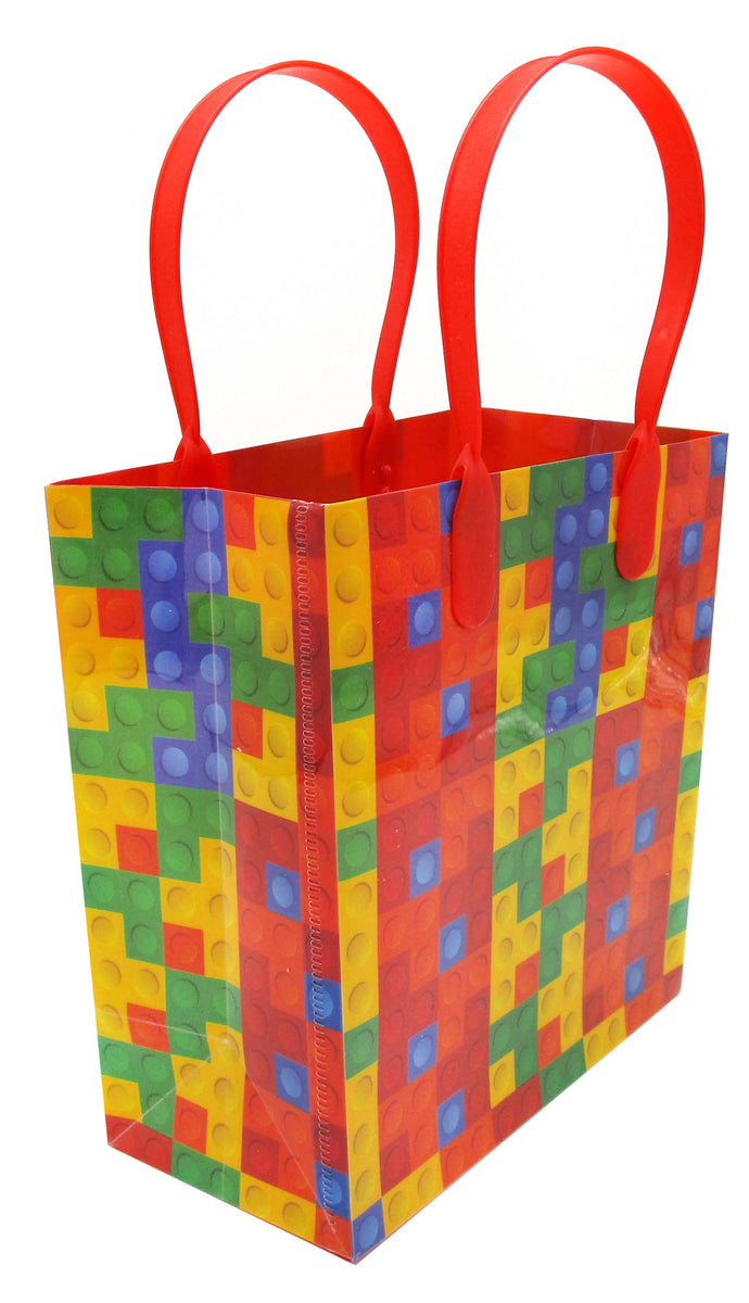 Building Blocks Brick Party Favor Bags Treat - Set of 6 or 12 – Tiny Mills®