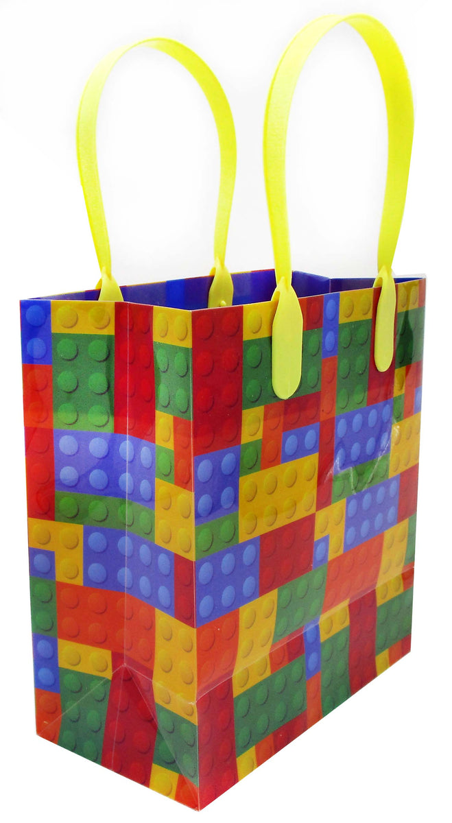 Building Blocks Brick Party Favor Bags Treat - Set of 6 or 12 – Tiny Mills®